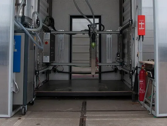 Room linear robot for mobile 3D printer | igus Australia